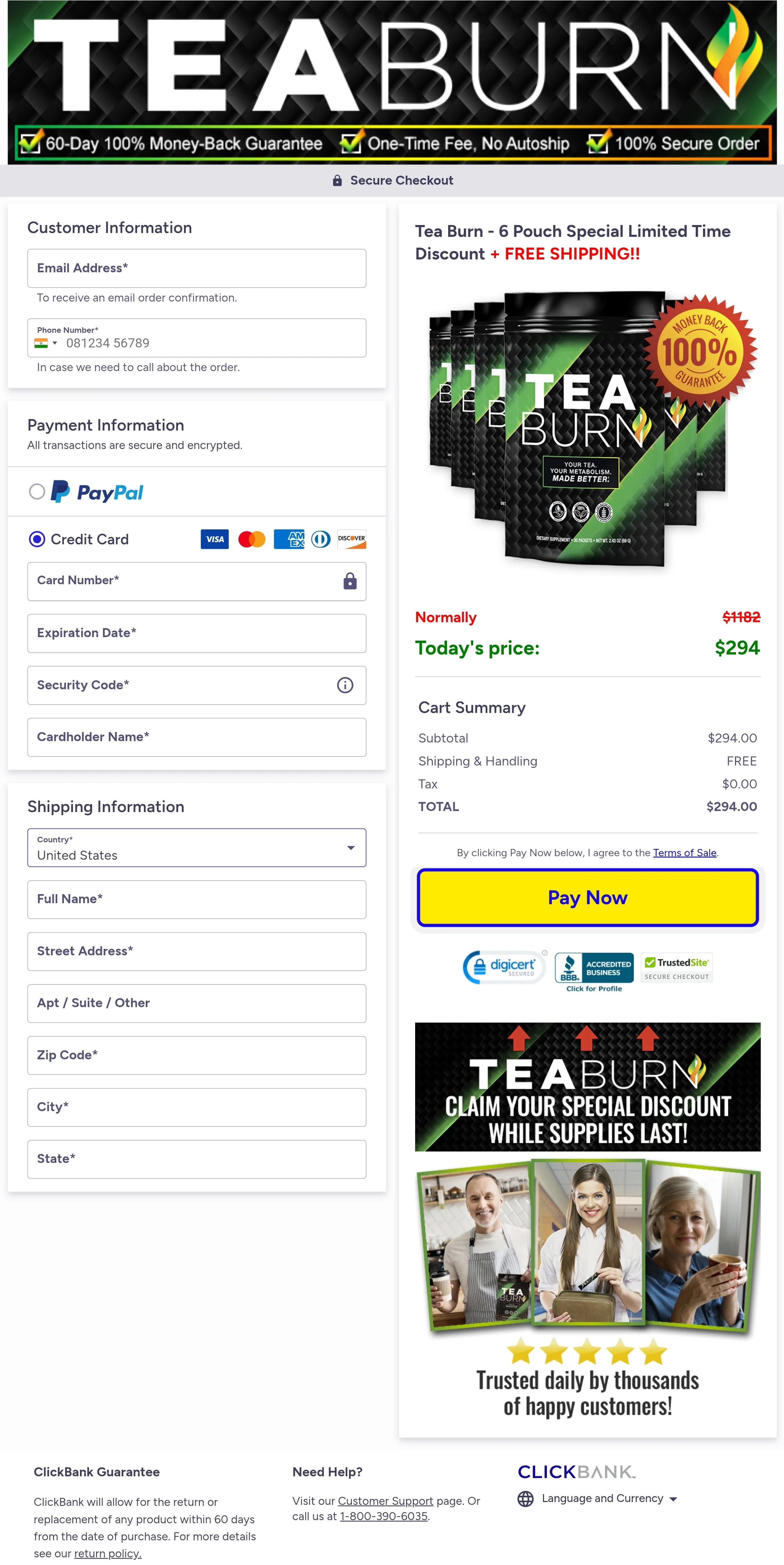 Slim Boost Tea™ - USA Official - Get $780 OFF Today Only!